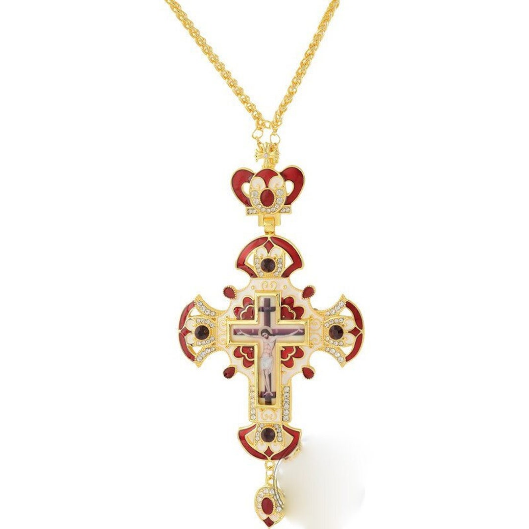 Handmade Pectoral Cross for Priests | Religious Christian Gift Necklace ...