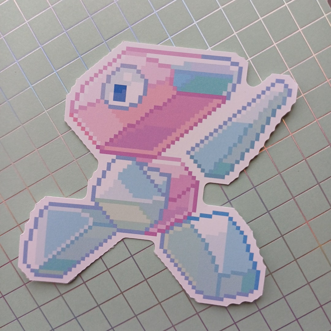 Pixel Porygon Sticker - Etsy