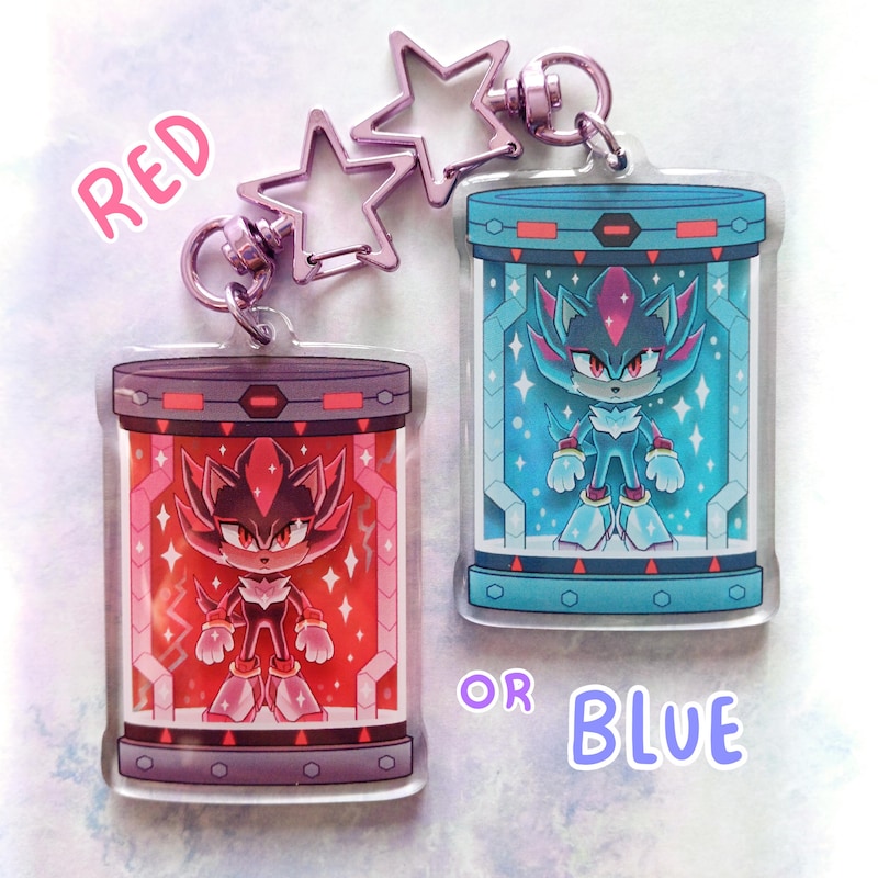 Sonic Shadow Keyring - Etsy UK