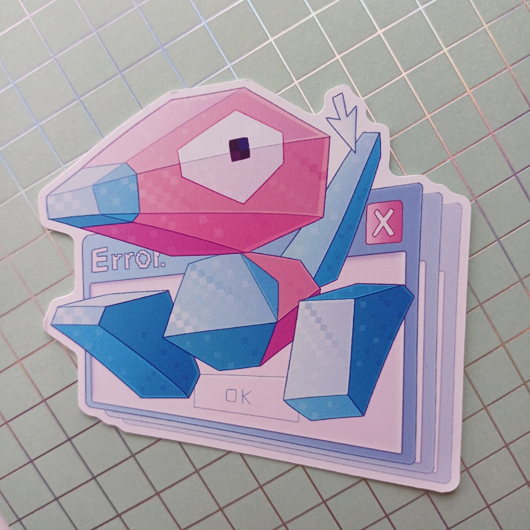 Porygon Popup Sticker - Etsy
