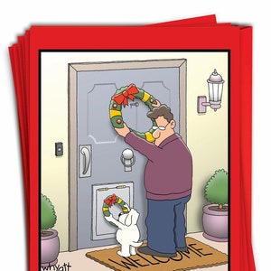 12 Funny Christmas Greeting Cards Bulk Pack W/ Envelopes (1 Design12 ...