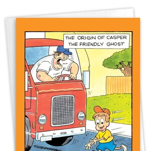 Funny Halloween Greeting Card With Envelope Origin of Casper , for Him ...