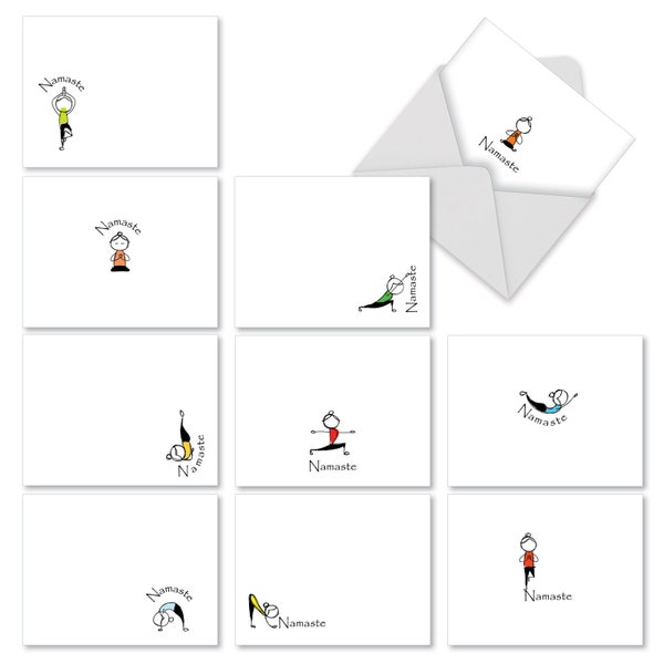 Yoga Note Cards - Etsy