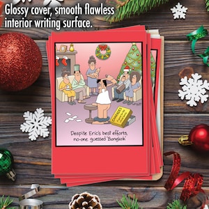 12 Hilarious Christmas Greeting Cards Bulk Pack With 5 X 7 Inch ...