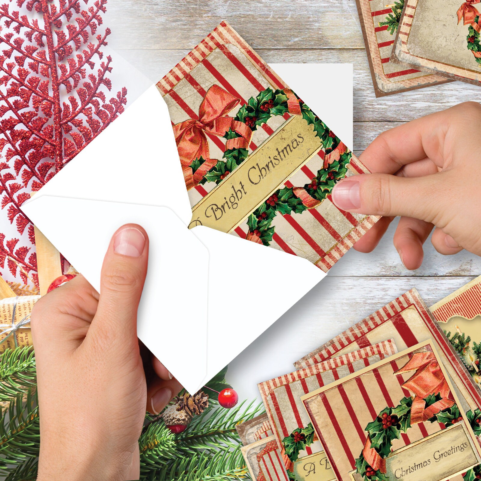 10 Assorted Holiday Memories Christmas Cards With Envelopes 4 - Etsy