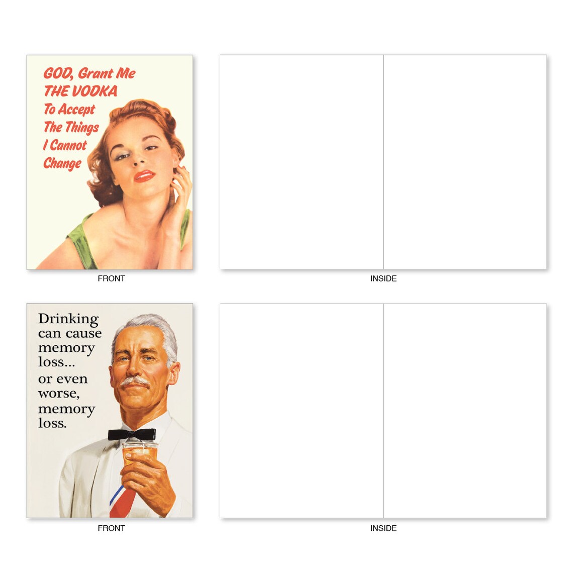 10 Assorted Hilarious Blank Notes Bulk Box Set 4 X 5.12 Inch - Etsy