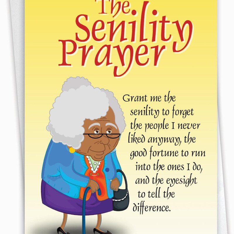 Senility Prayer - Etsy