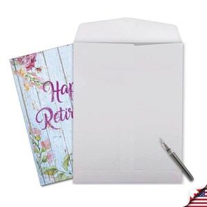 Jumbo Retirement Greeting Card From Us 8.5 X 11 Inch With Envelope (1 ...