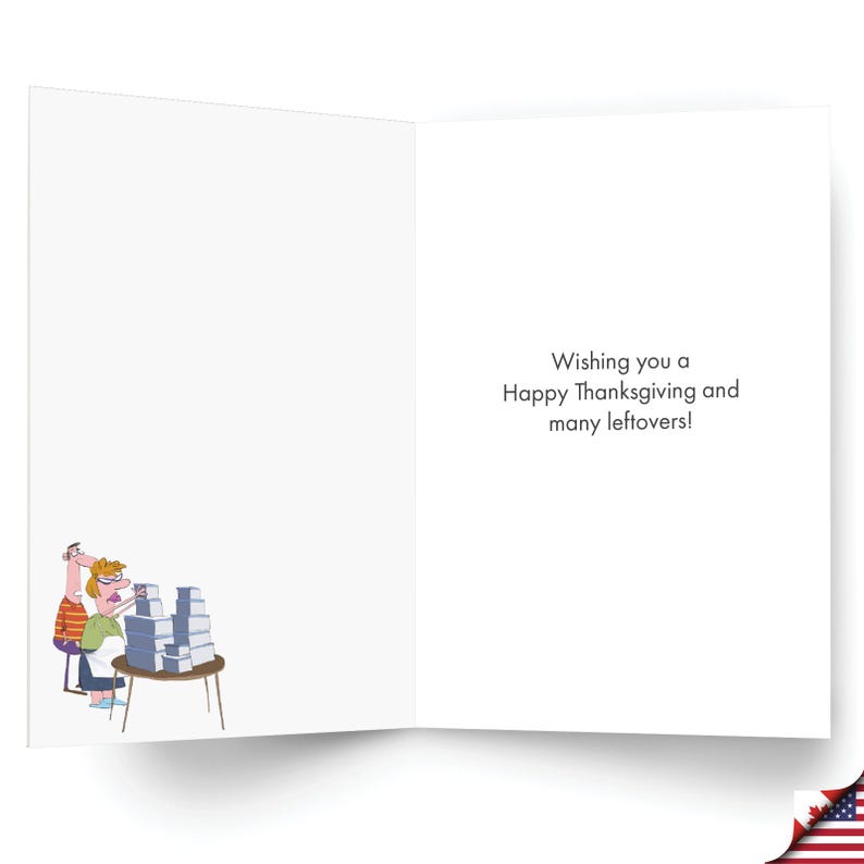 1 Funny Thanksgiving Greeting Card W/ Envelope - 100 Pounds of ...