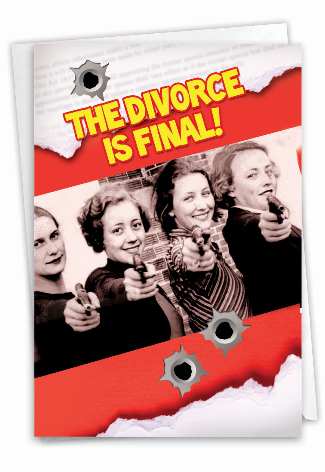 Divorce is Final Divorce Funny Greeting Card With Envelope for Him or ...