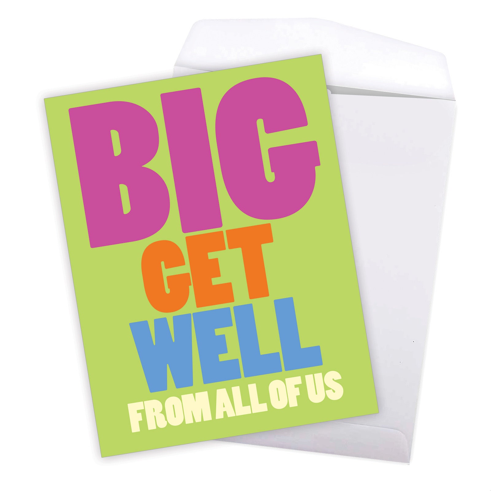 Jumbo Get Well Greeting Card 8.5 X 11 Inch Beautiful Feel - Etsy Canada