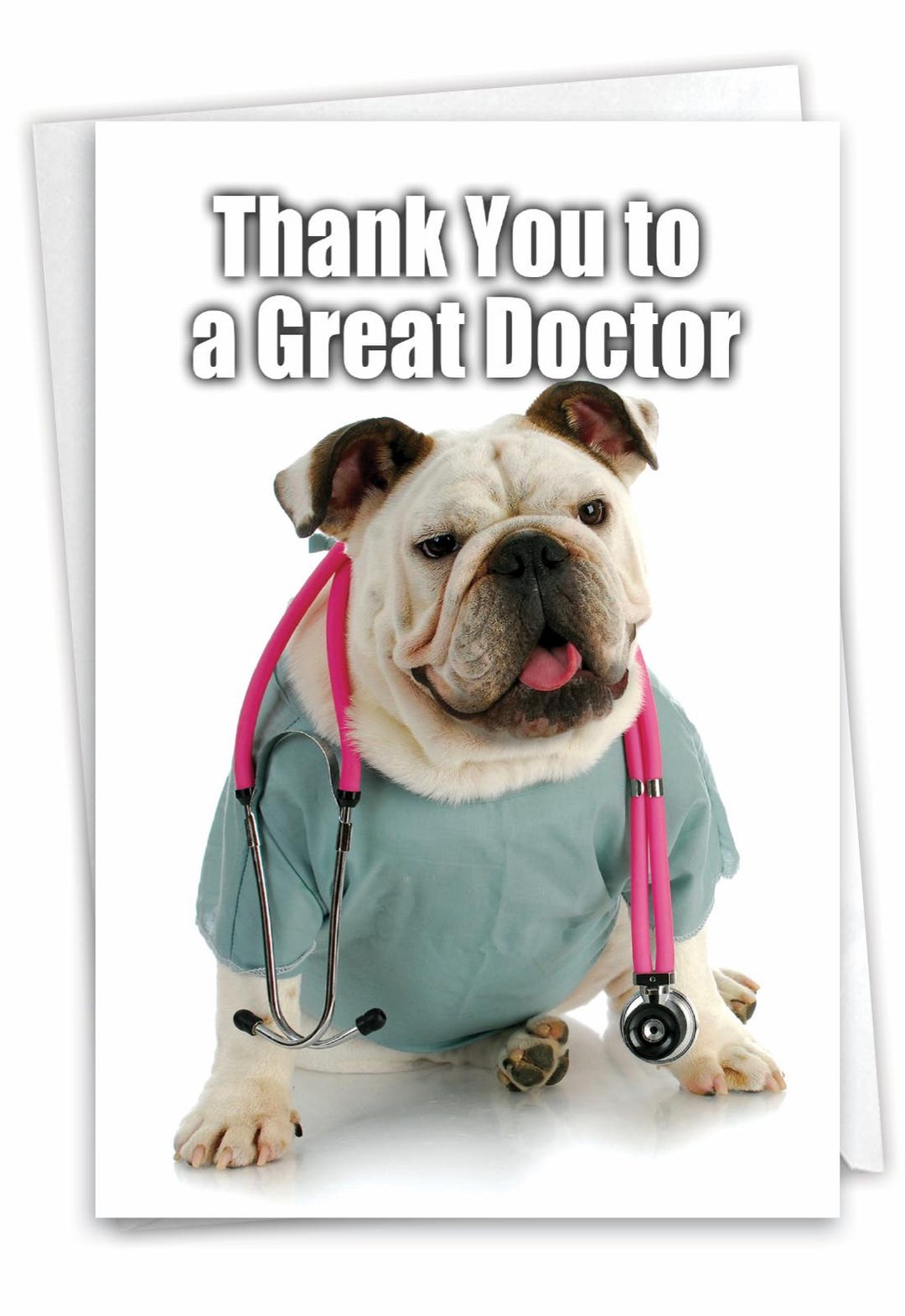 Funny Thank You Greeting Card (doctor) With 5 X 7 Inch Envelope (1 Card ...