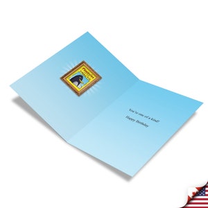 Funny Birthday Greeting Card With Envelope - Bday Penguin of Month ...