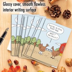 12 Funny Thanksgiving Cards W/ Envelopes (1 Design, 12 Each) - Frilly ...