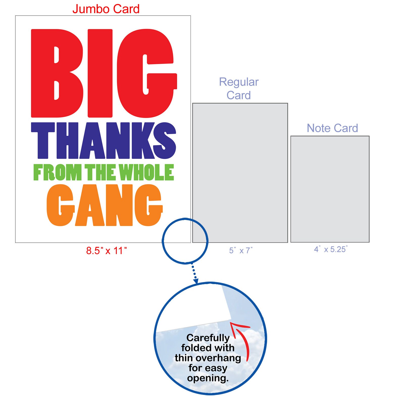 Big Thanks From the Gangfriendboss Gratitude Thank You Card - Etsy