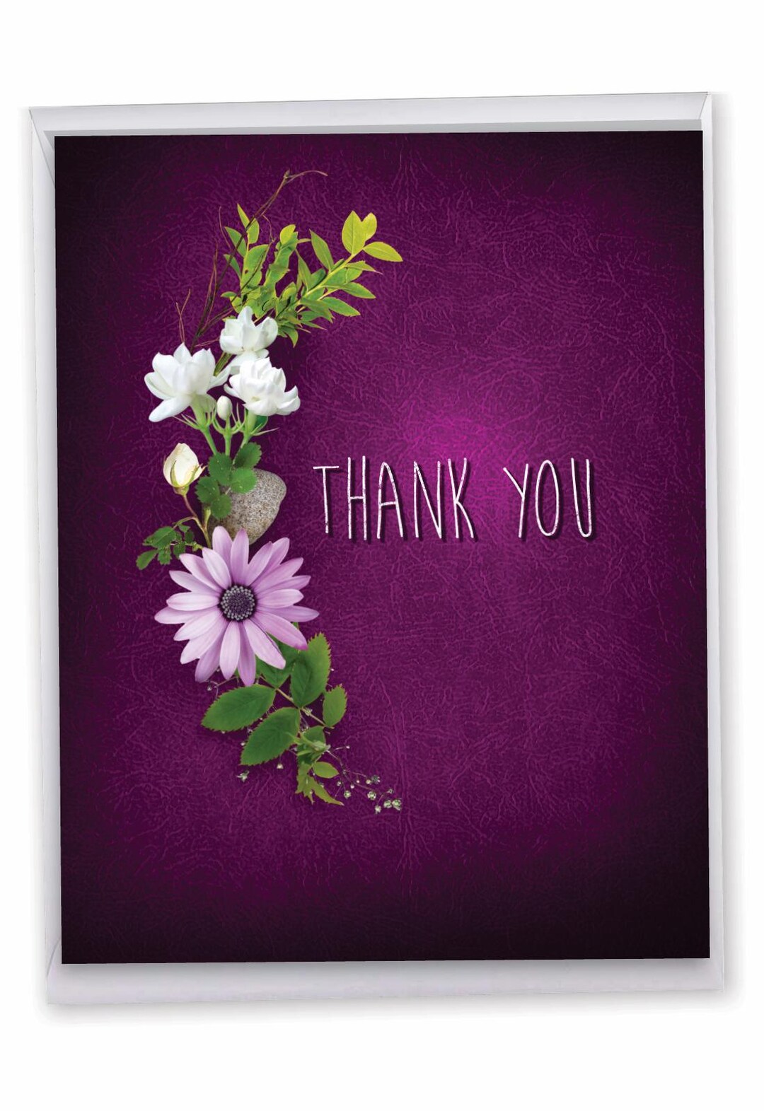 The Best Card Company Jumbo Thank You Greeting Card 8.5 X 11 Inch With ...