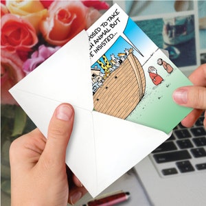 Funny Birthday Greeting Card With 5 X 7 Inch Envelope (1 Card) Ark of ...