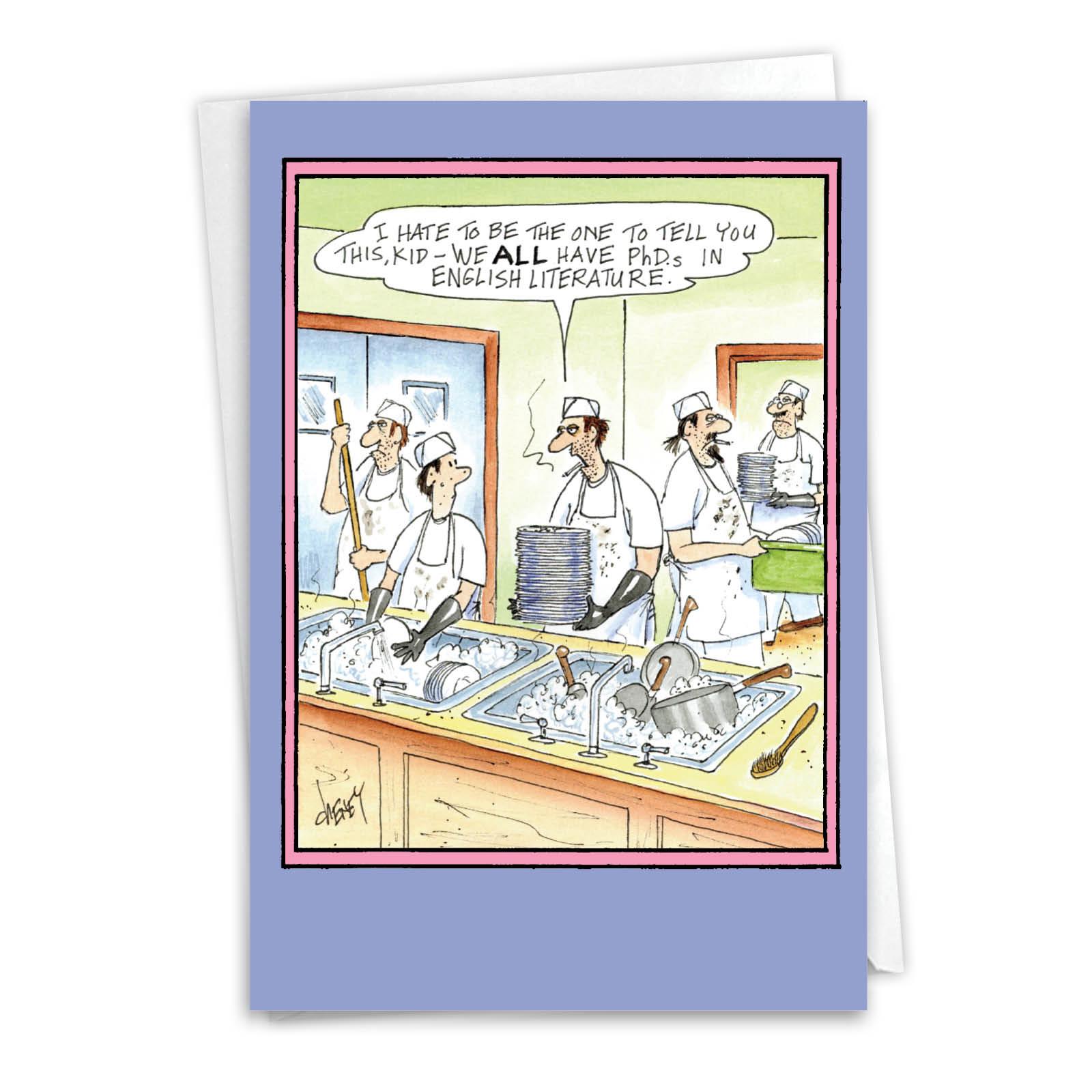 Funny Graduation Paper Card (1 Card) Phd | Envelope(s) Included | Made ...