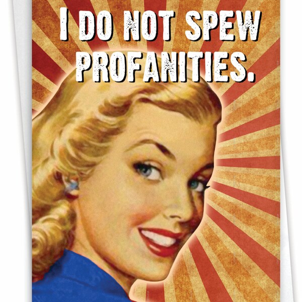 Profanity Card - Etsy