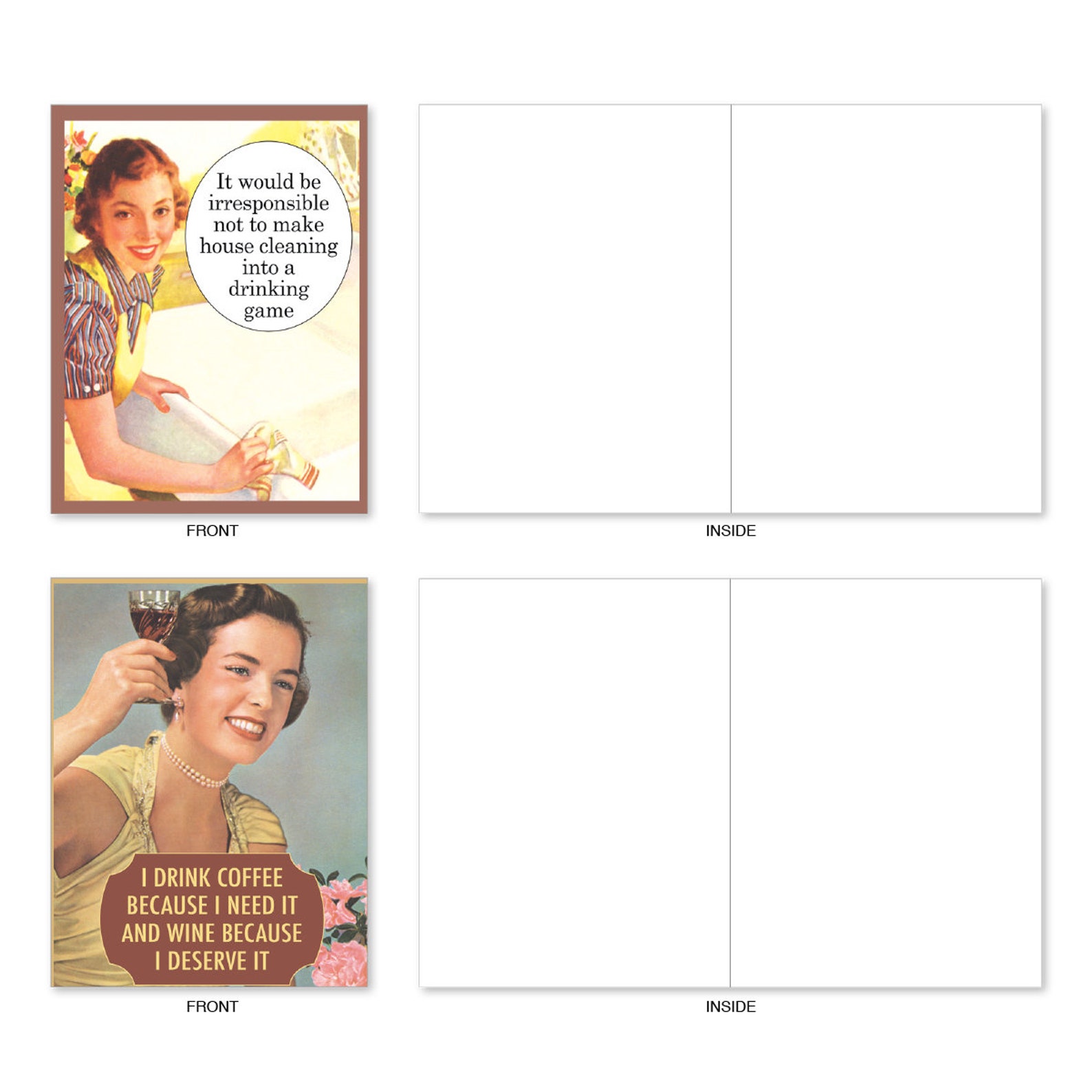 10 Assorted Hilarious Blank Notes Bulk Box Set 4 X 5.12 Inch - Etsy
