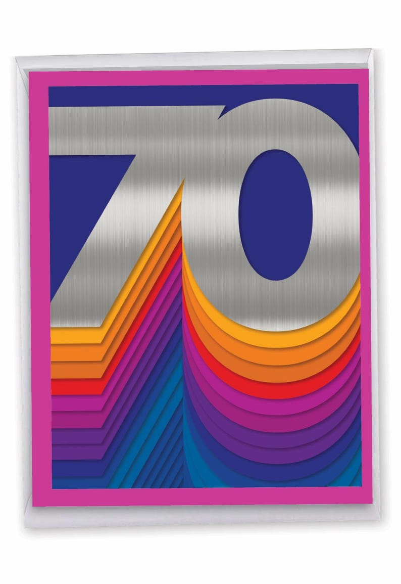 The Best Card Company Extra Large 70th Milestone Birthday Paper Card 8. ...