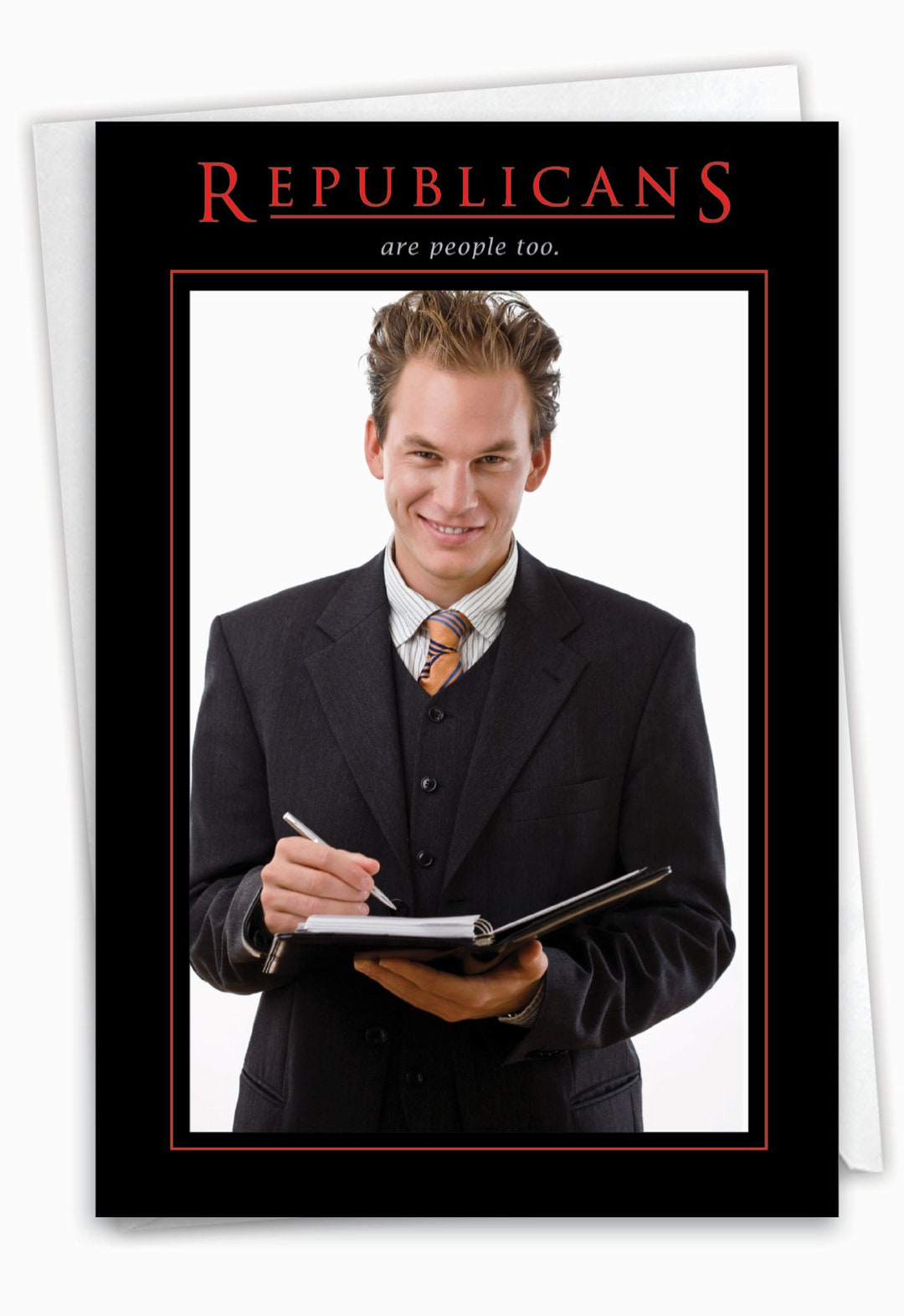 Republicans Birthday- Funny Birthday Card With Envelope for Him or Her ...