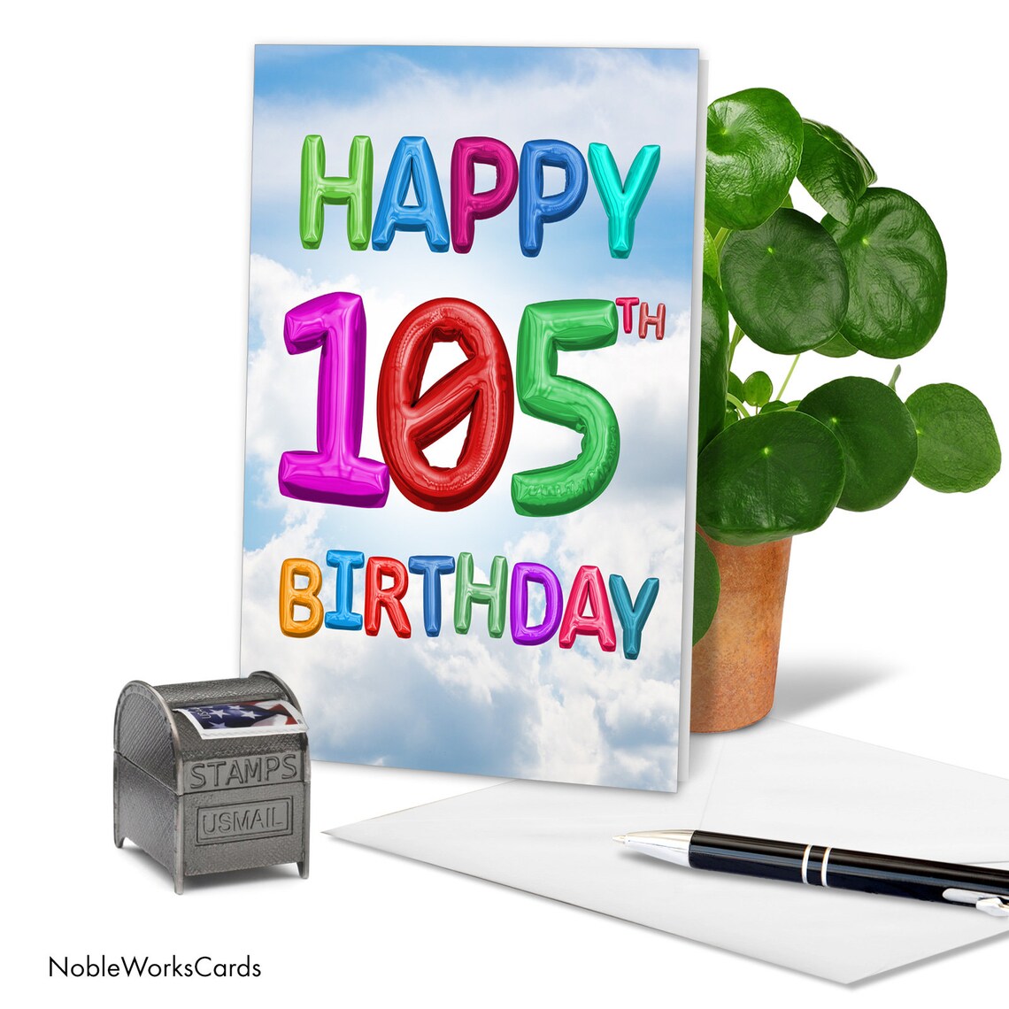 105th Milestone Birthday Greeting Card With 5 X 7 Inch - Etsy