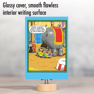 Funny Birthday Greeting Card With Envelope - Bday Clown Car , for Him ...