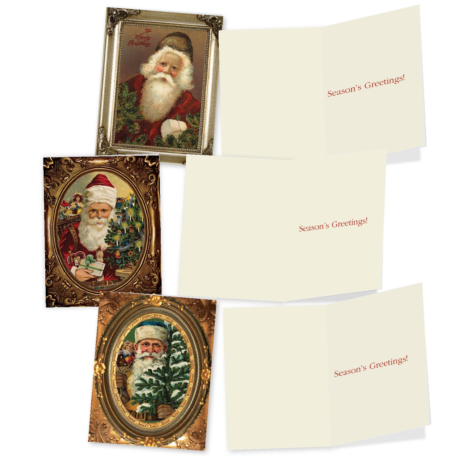 10 Assorted Christmas Notecards Pack Set 4 X 5.12 Inch With - Etsy