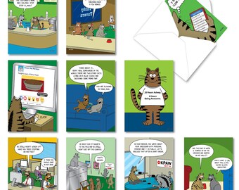 Pack of 3 Funny Birthday Greeting Cards With Envelopes 1 - Etsy