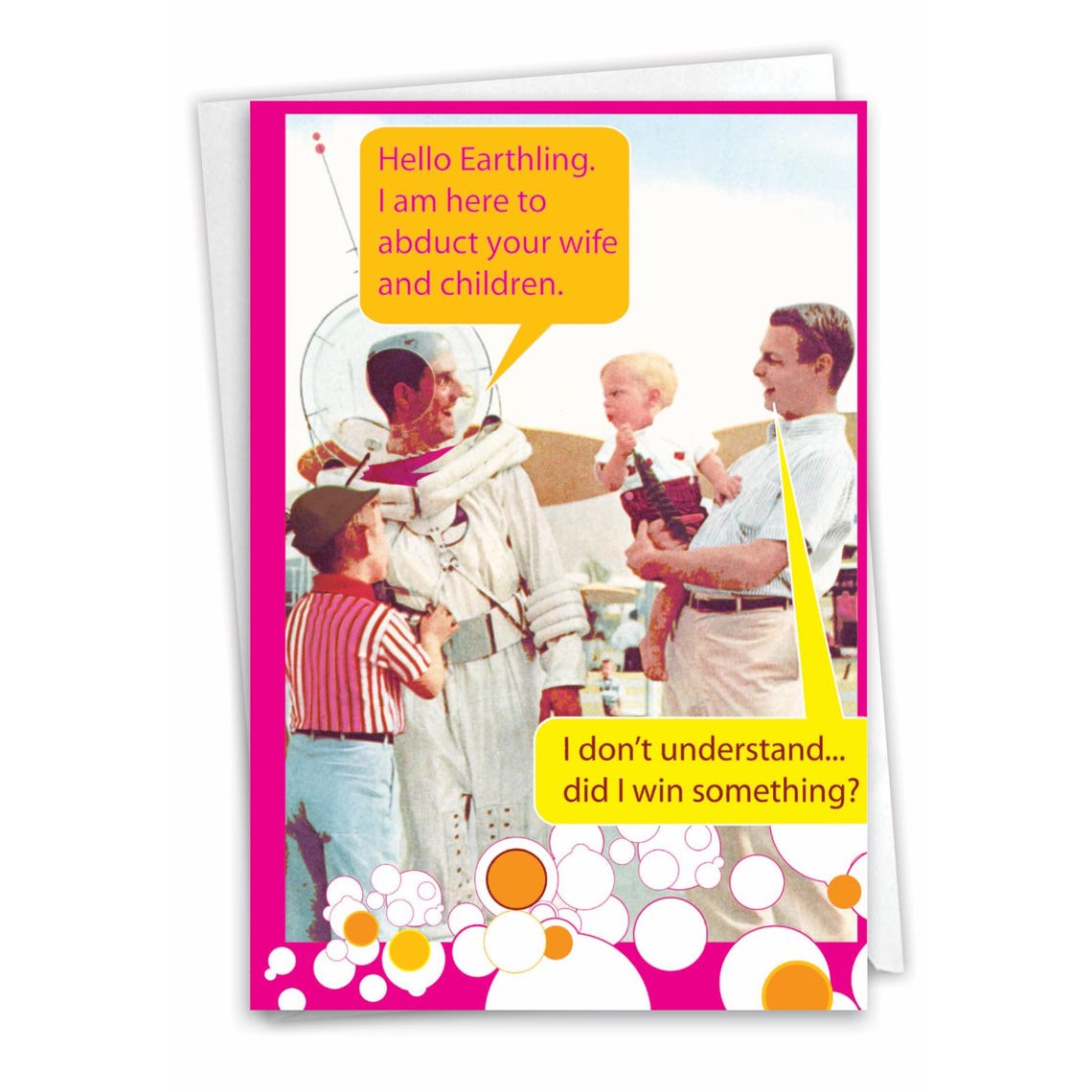 Hello Earthling Birthday- Funny Birthday Card With Envelope for Him or ...