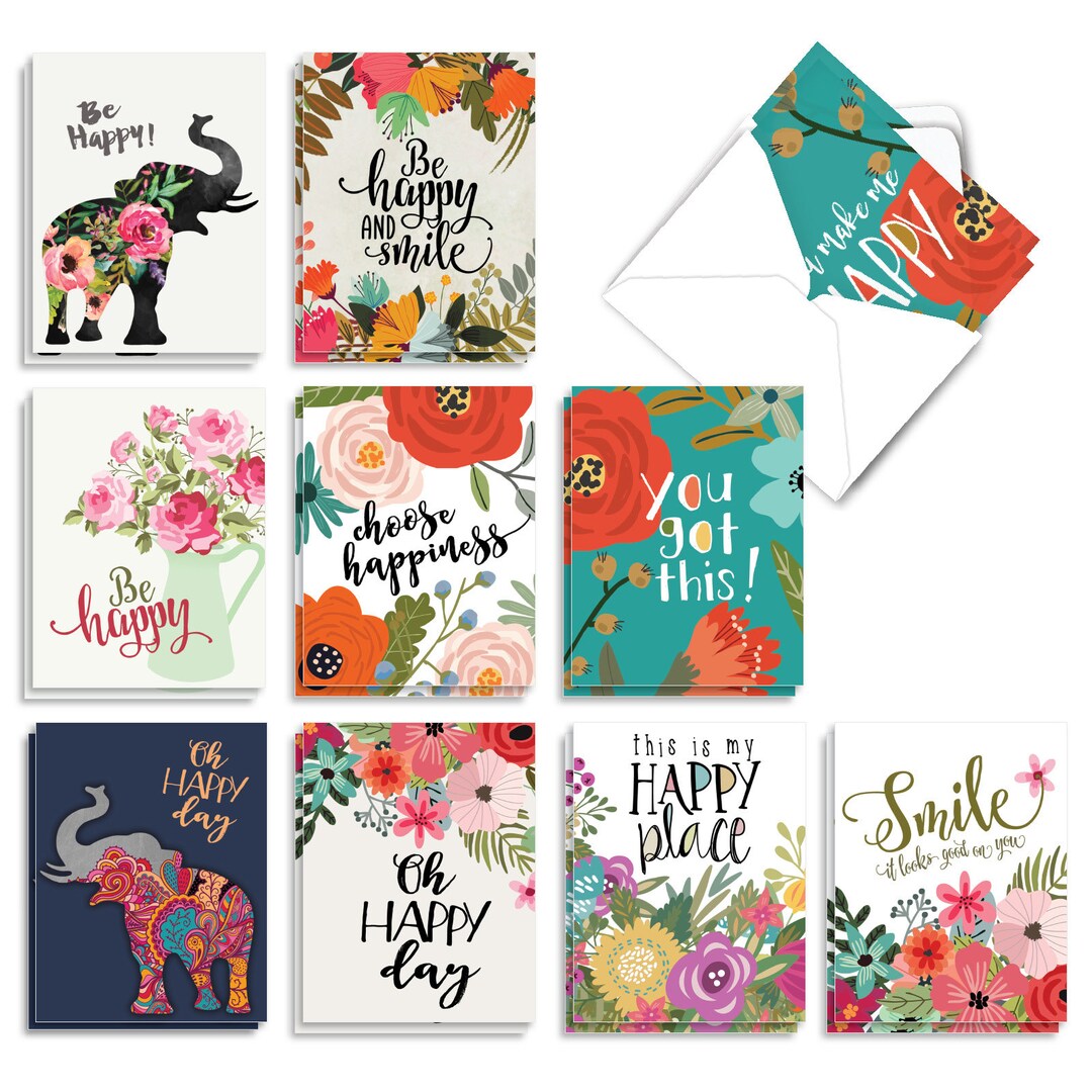 20 Assorted Blank All Occasions Note Cards Bulk Pack 4 X 5.12 - Etsy