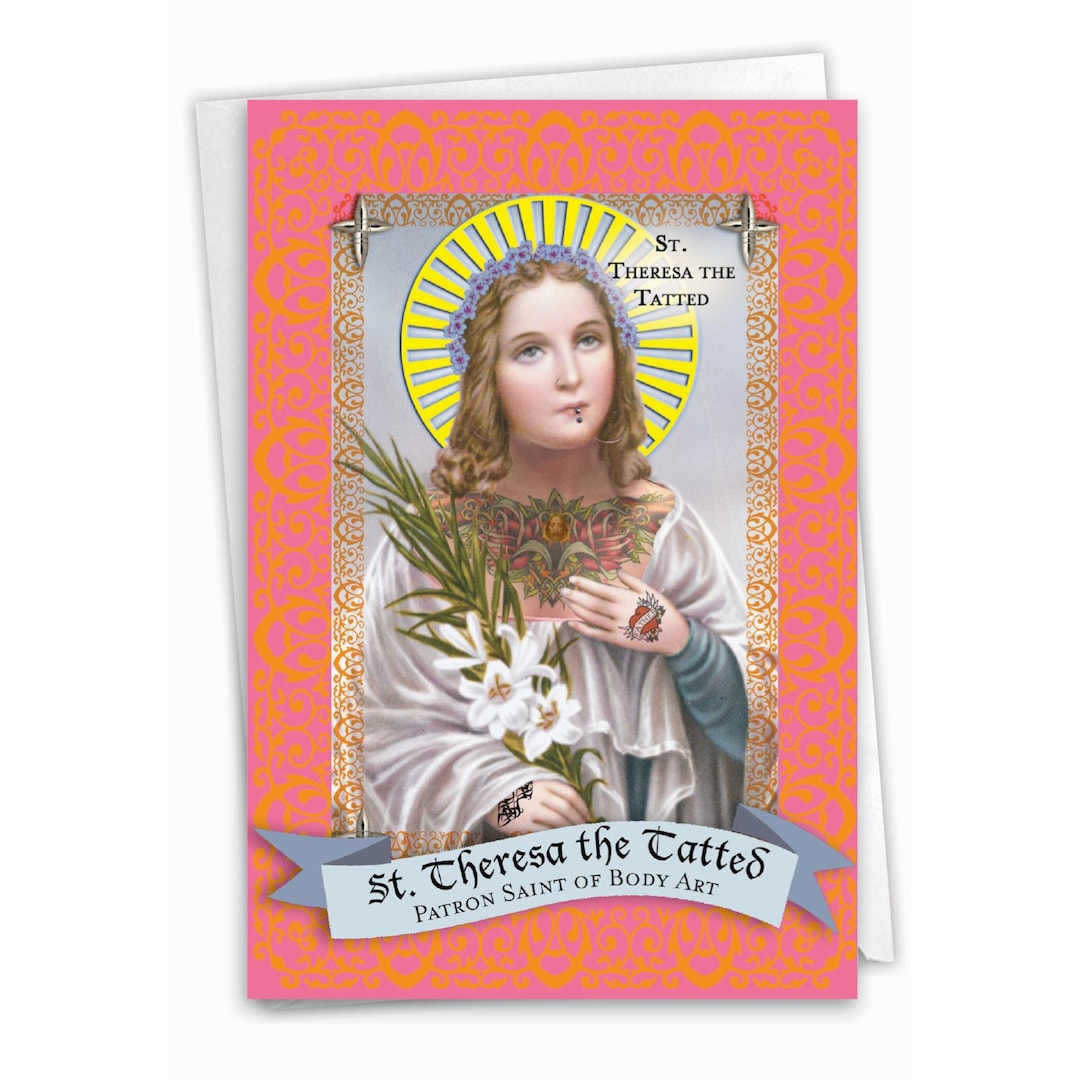 Funny Birthday Greeting Card With Envelope - Bday St. Theresa the ...