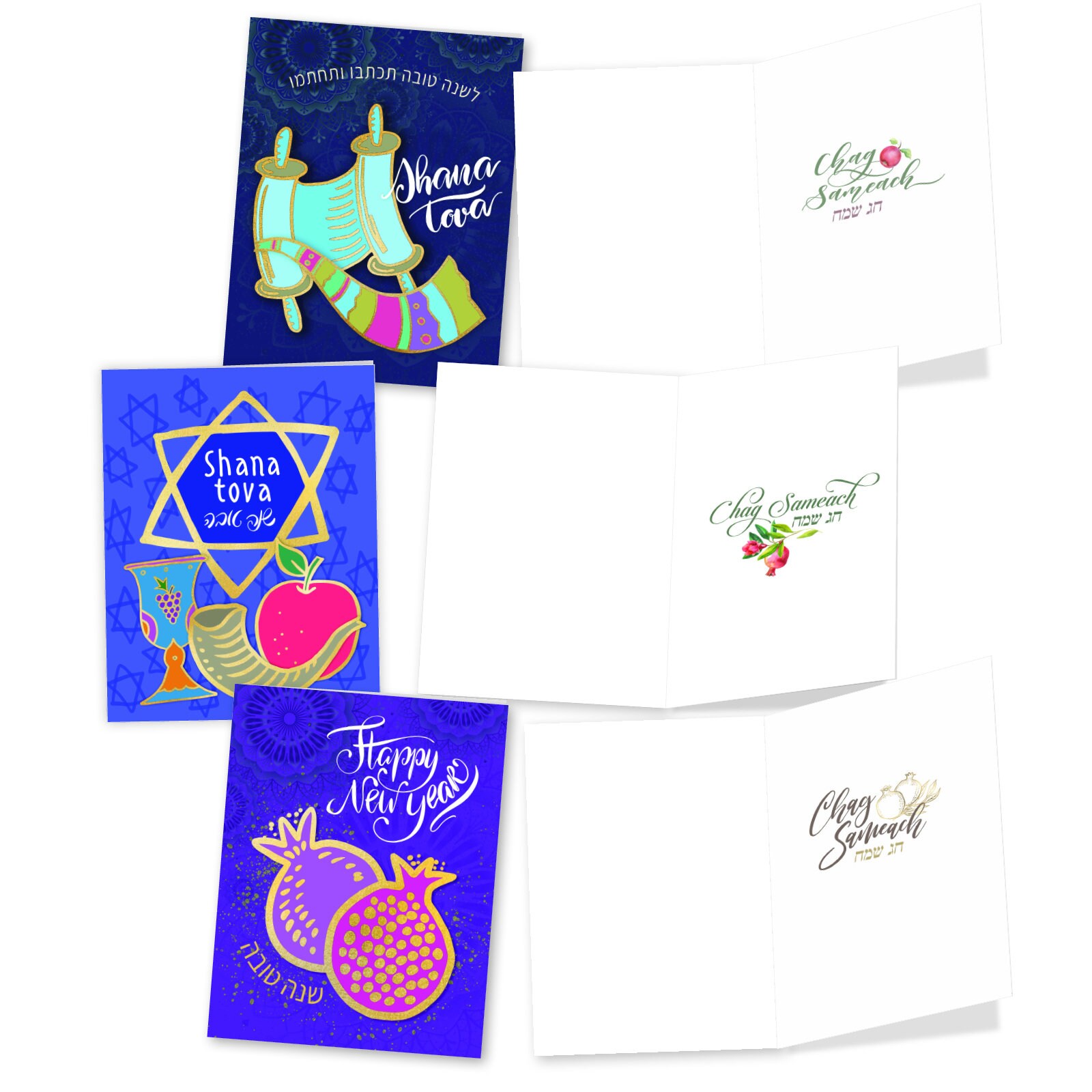 20 Assorted Rosh Hashanah Note Cards Bulk Pack 4 X 5.12 Inch - Etsy