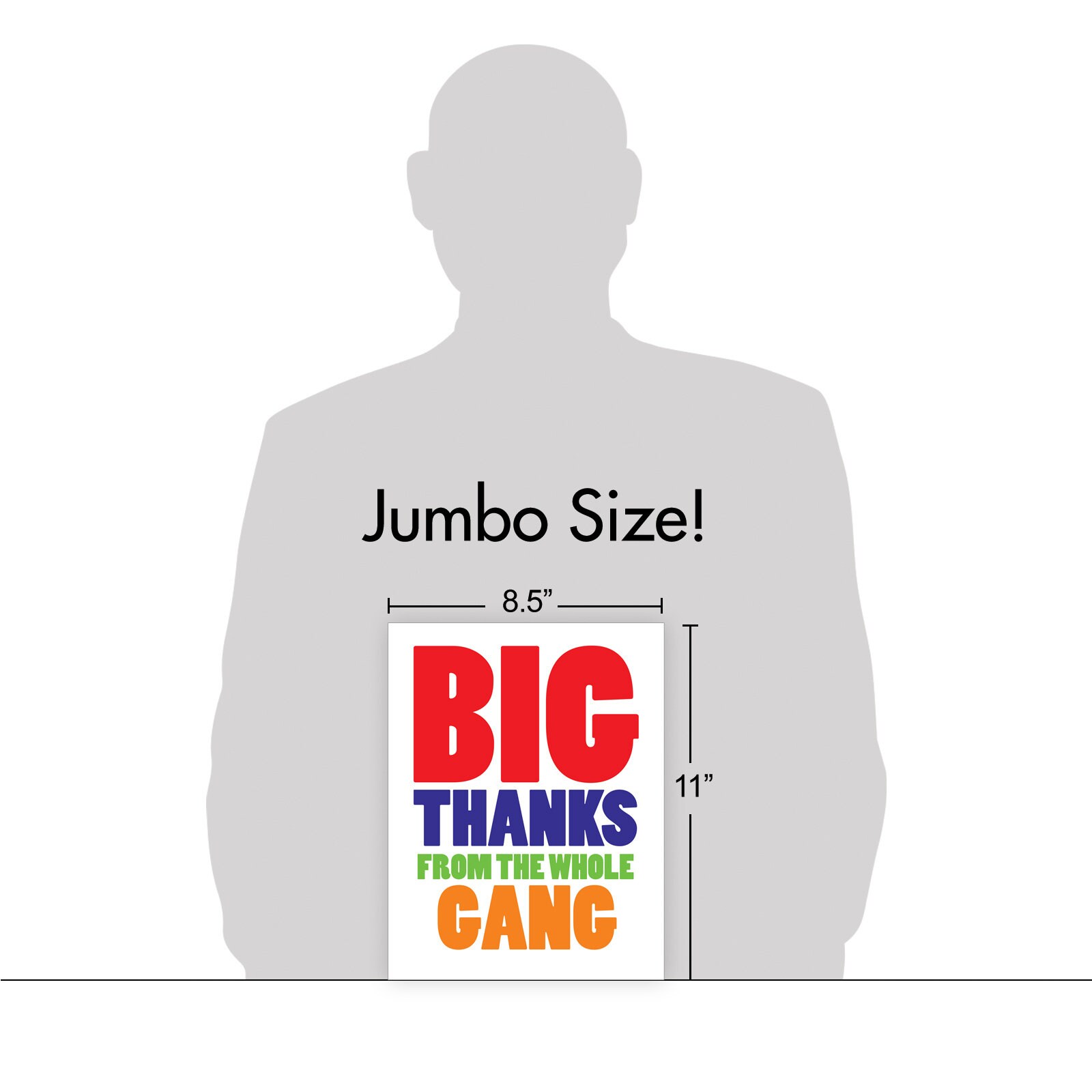 Big Thanks From the Gangfriendboss Gratitude Thank You Card - Etsy