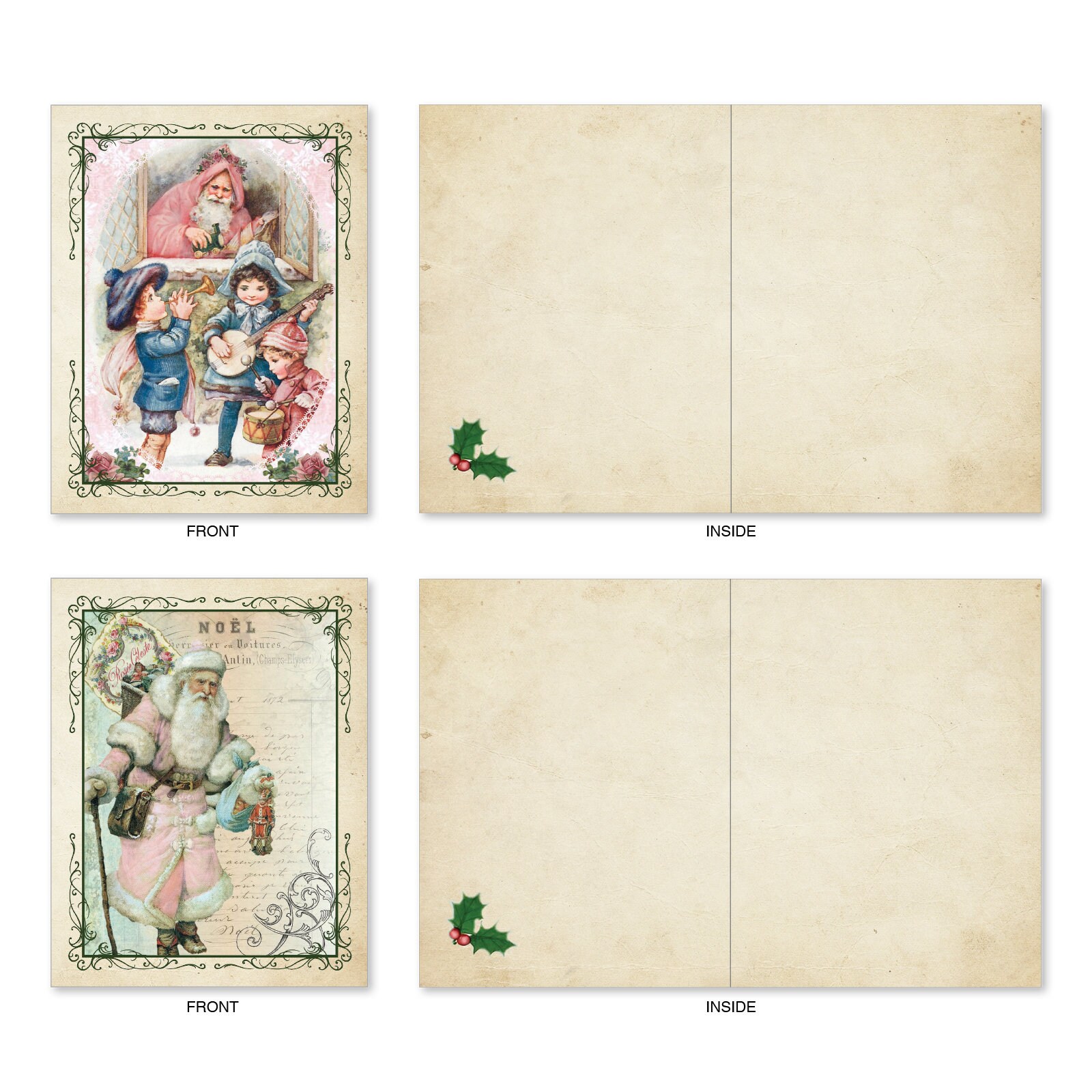 10 Assorted Blank Christmas Note Cards Bulk Box Set 4 X 5.12 - Etsy