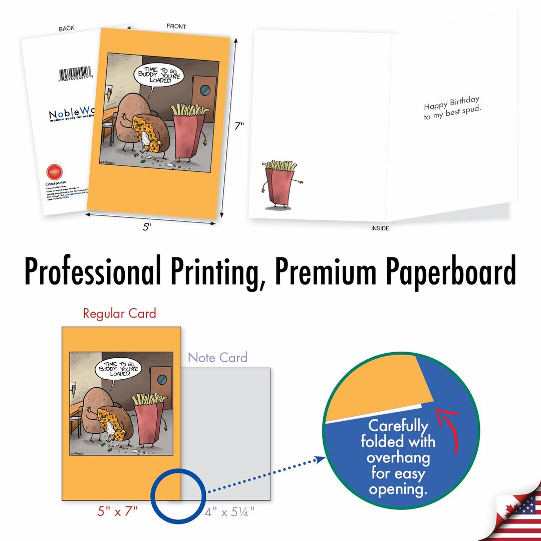 Nobleworks Funny Birthday Greeting Card With 5 X 7 Inch Envelope 1 Card ...