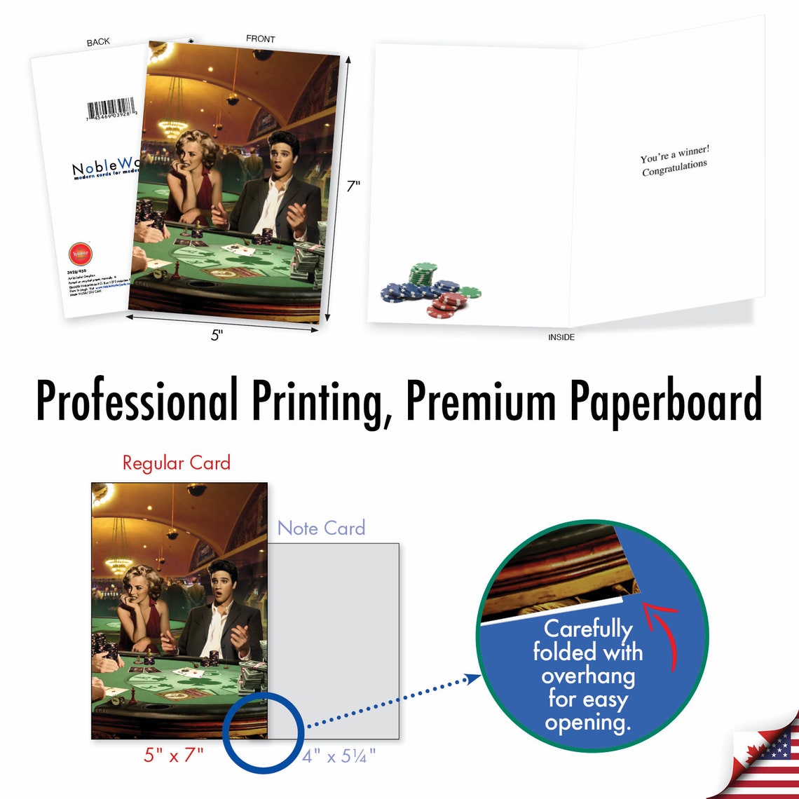 Congratulations Greeting Card With Envelope - Congats, Good Luck Royal ...