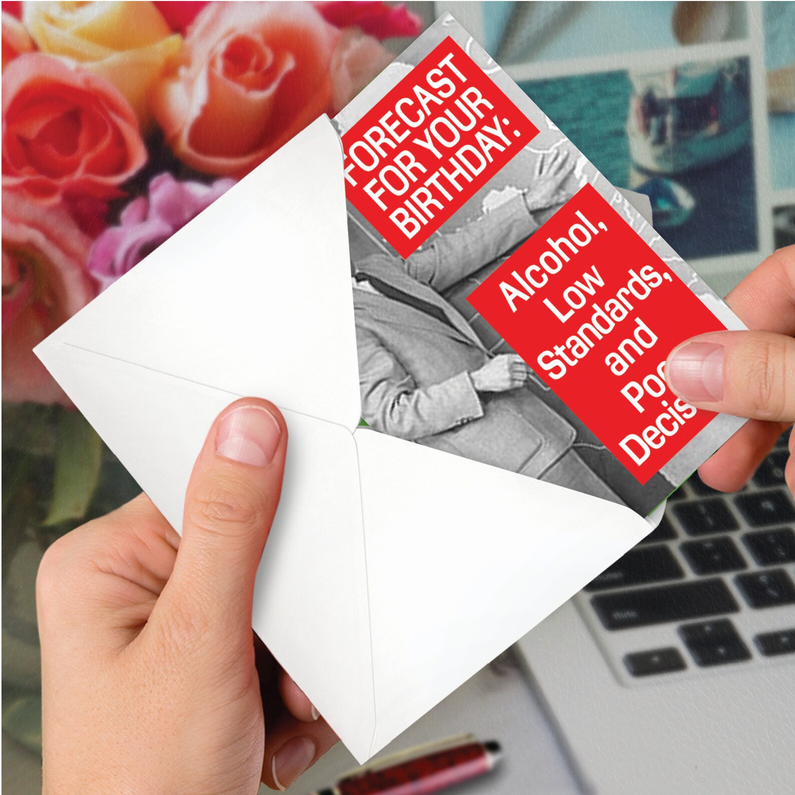 Funny Blank All Occasions Greeting Card With Envelope (1 Card) Blank ...