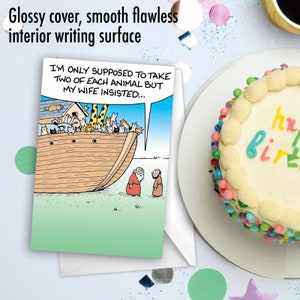 Funny Birthday Greeting Card With 5 X 7 Inch Envelope (1 Card) Ark of ...