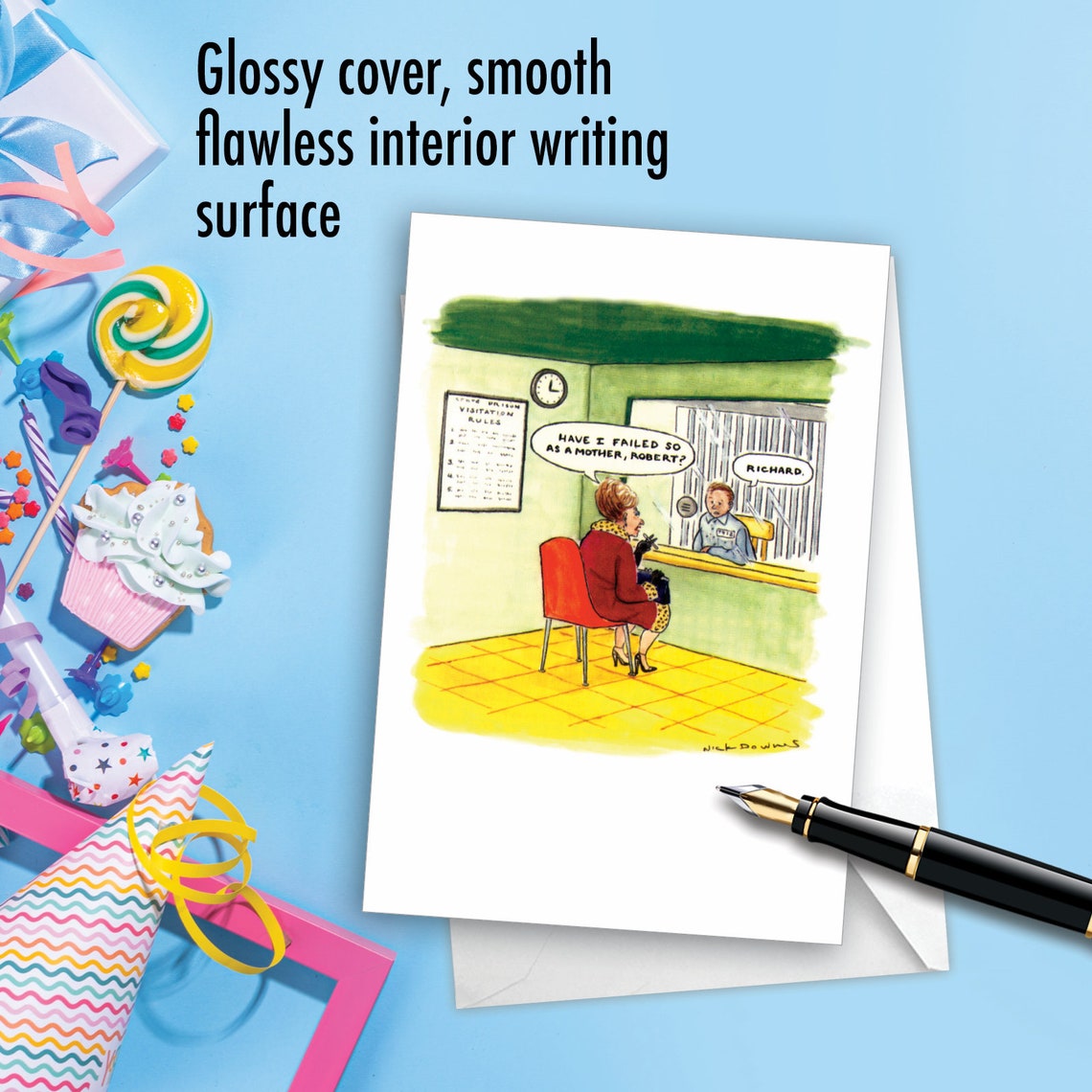 1 Funny Birthday Card With Envelope - Failed You Birthday - Etsy