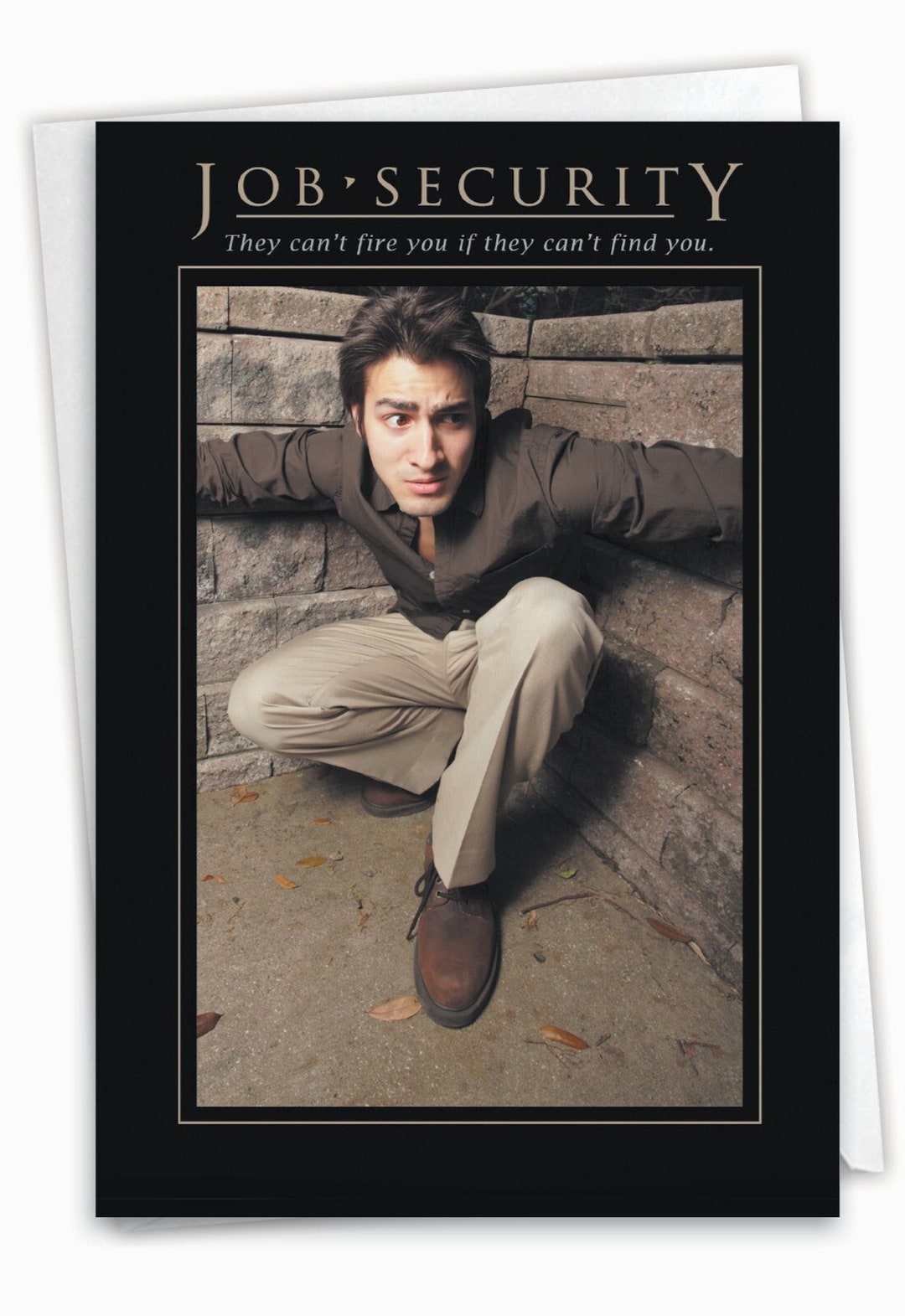 Funny Birthday Greeting Card With Envelope - Bday Job Security , for ...