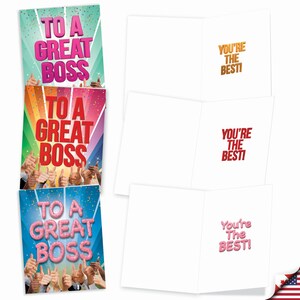 20 Assorted Bosss Day Notecards Bulk Pack (boss) 4 X 5.12 Inch With ...