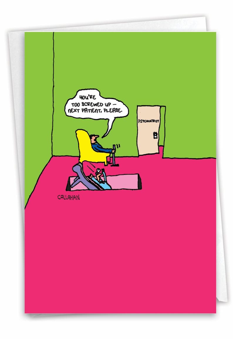 Funny Blank All Occasions Greeting Card With Envelope (1 Card) Blank ...