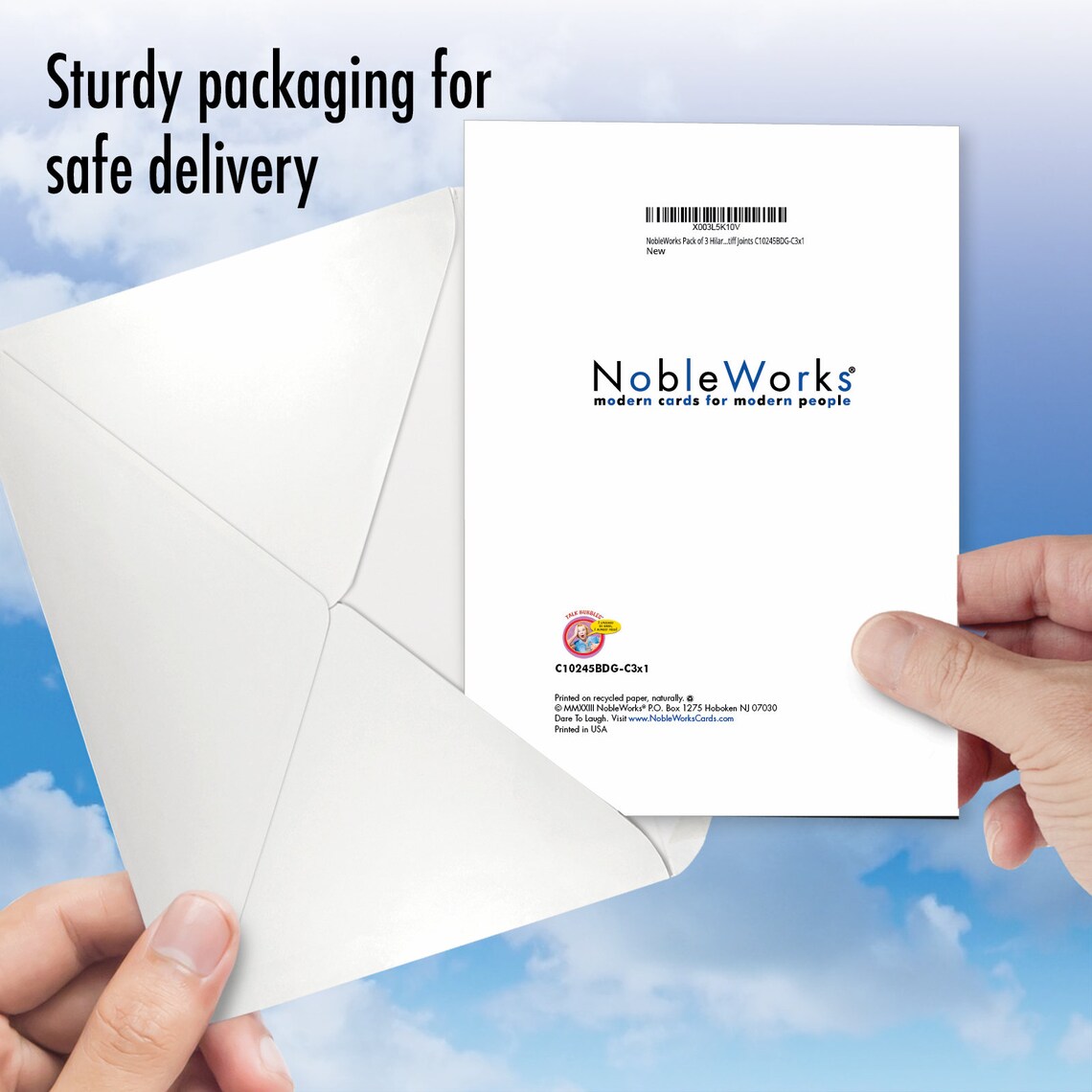 Pack of 3 Funny Birthday Greeting Cards With Envelopes (1 Design, 3 ...