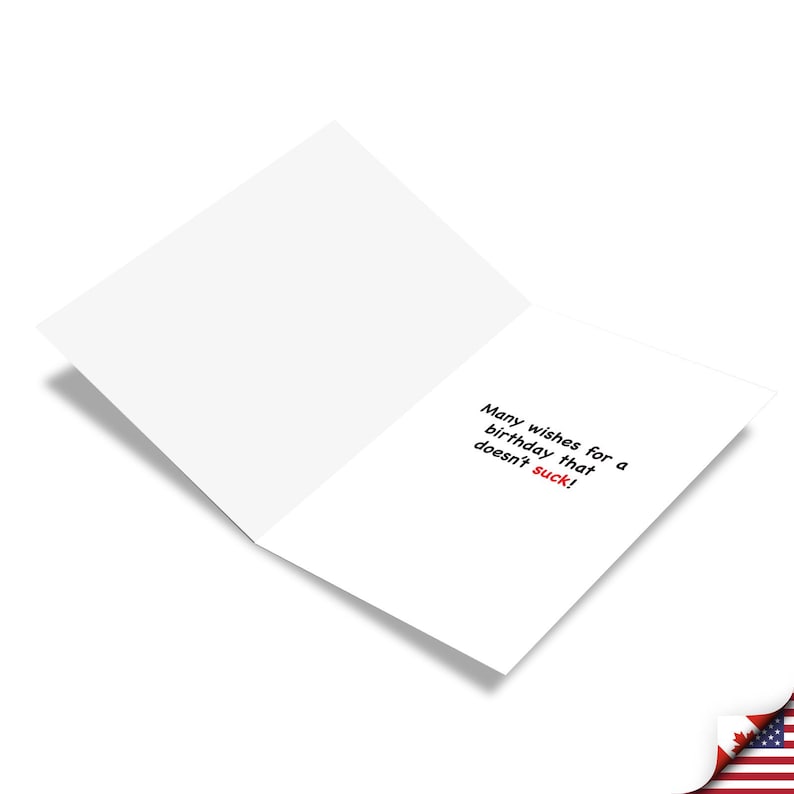 Funny Birthday Greeting Card With 5x7 Inch Envelope (1 Card) Bday ...
