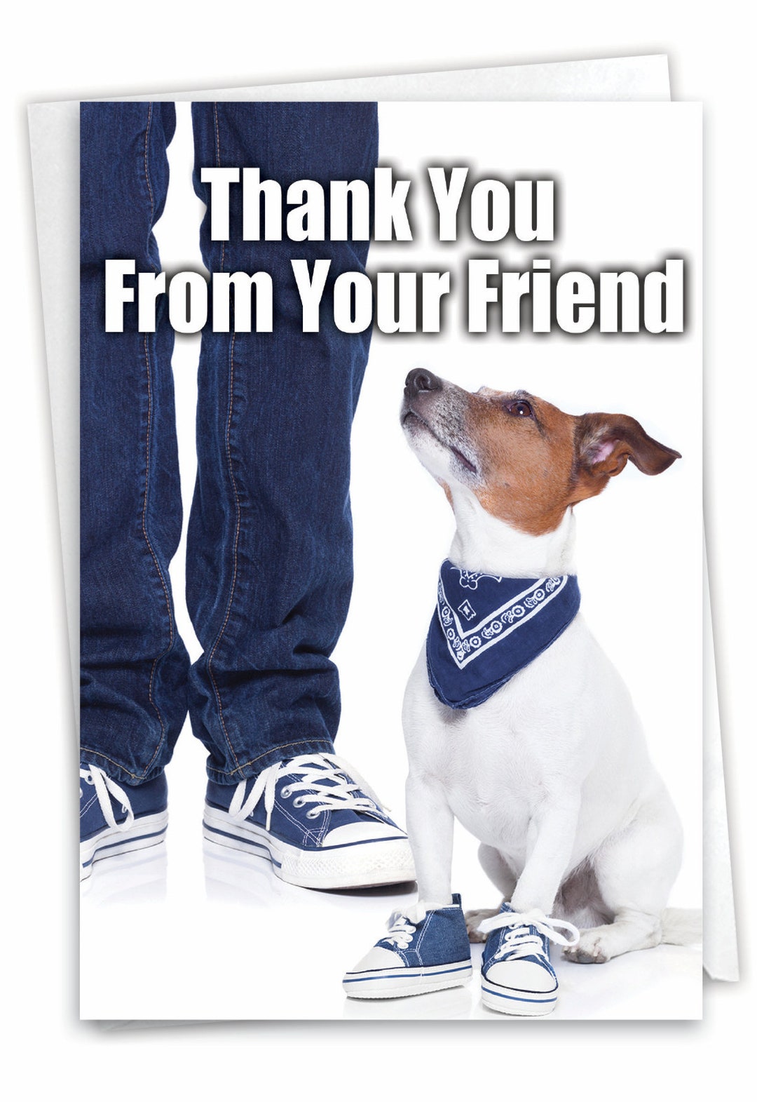 Thank You From Your Friend Thank You- Funny Gratitude Card With ...