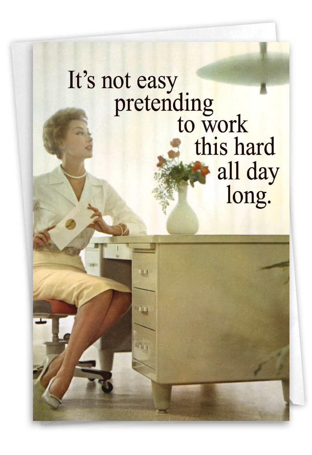 Funny Administrative Professionals Day Paper Card With Envelope (1 Card ...