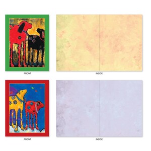 10 Assorted Blank Notecards Packed Set 4 X 5.12 Inch With - Etsy