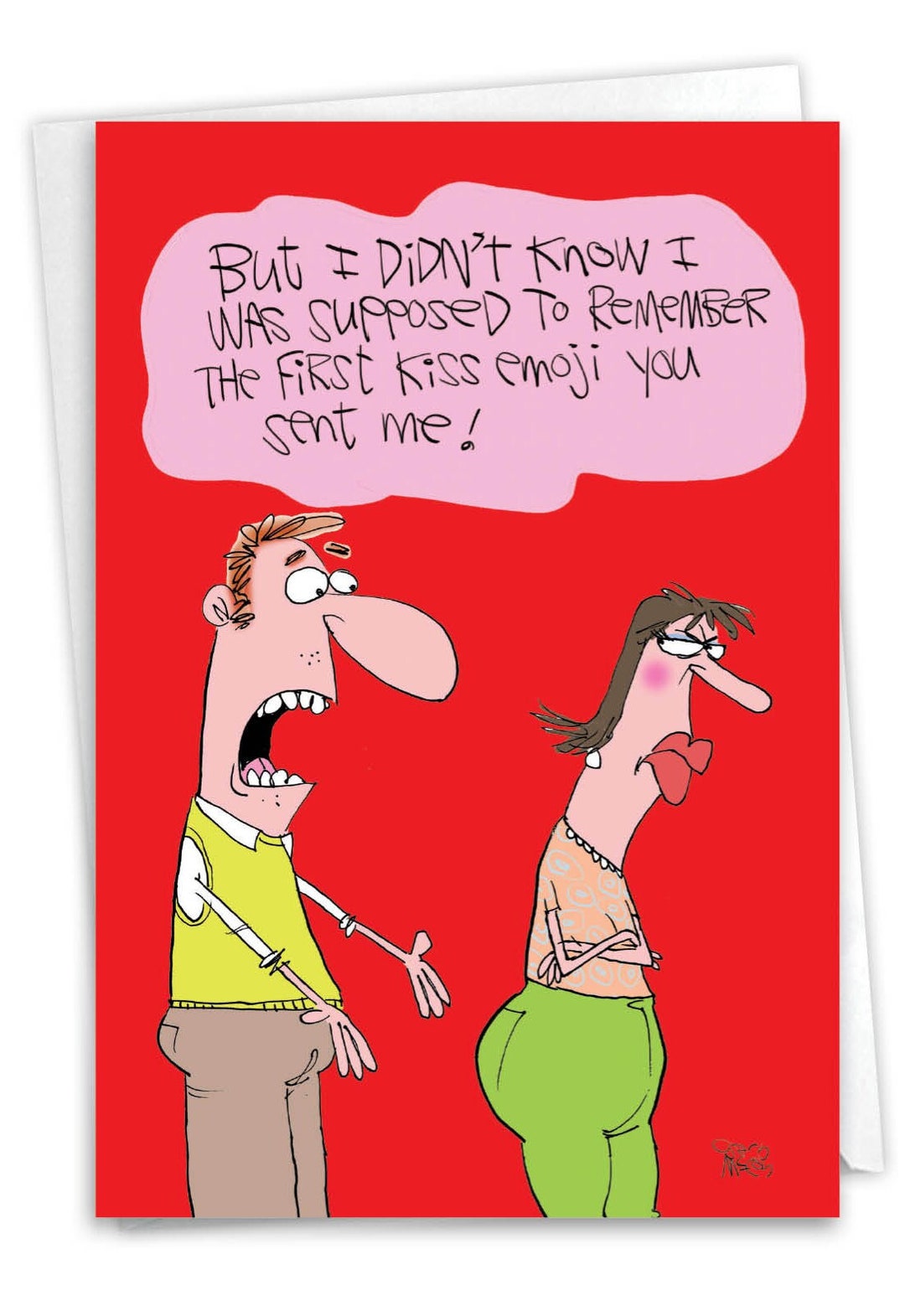 Funny Anniversary Paper Card With Envelope 1 Card Couple, Husband, Wife ...